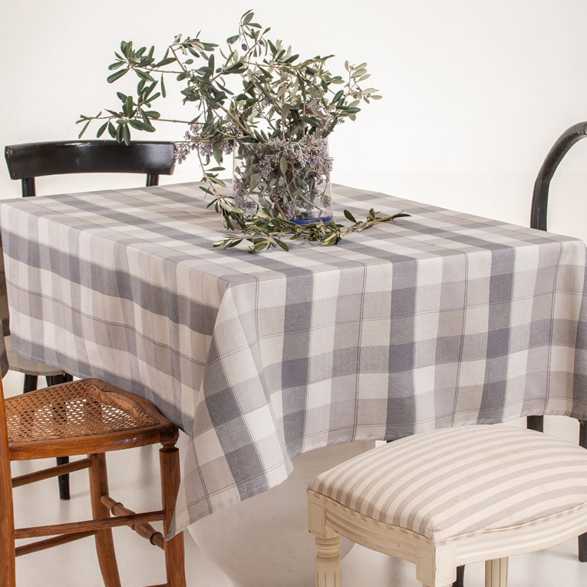 ΤΡΑΠΕΖΟΜΑΝΤΗΛΟ ΛΟΝΕΤΑ ΜΑΚΡΟΣΤΕΝΟ 135Χ220 OLIVIE GREY